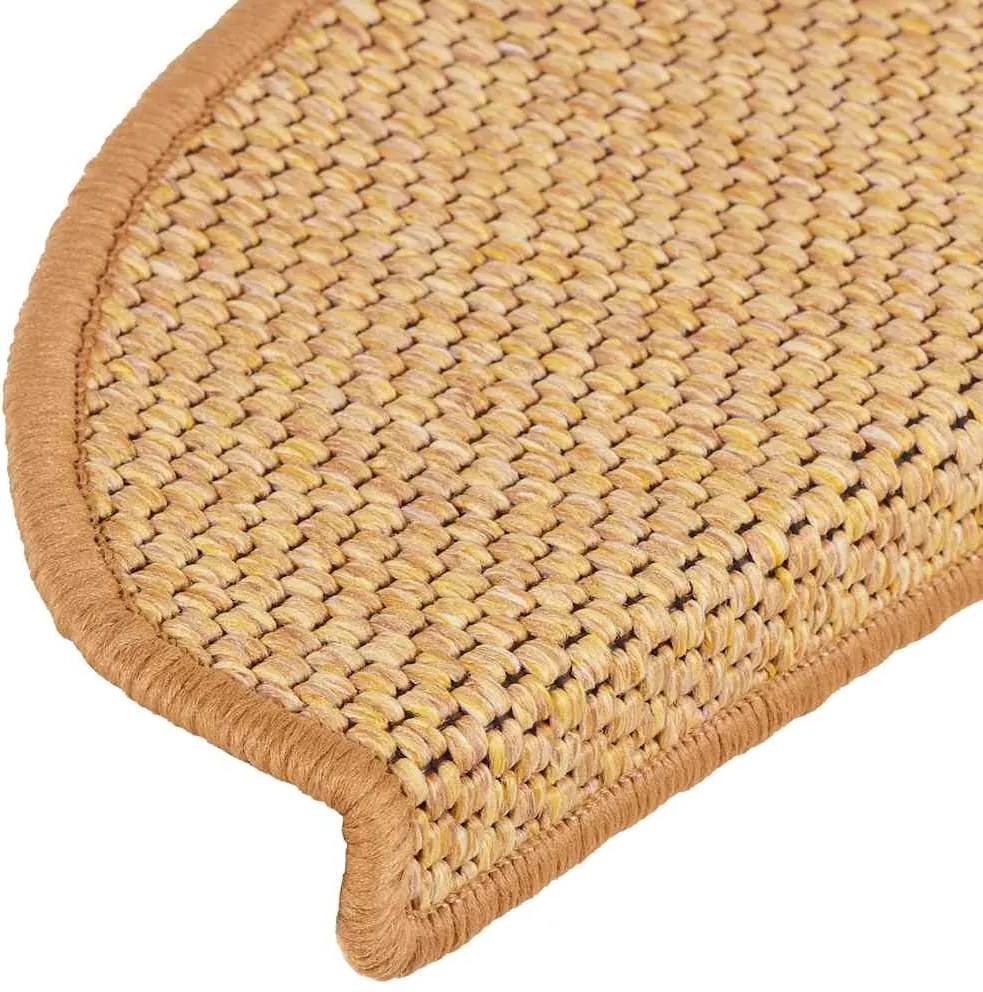 Samolepicí rohože na schody Sisal-Look 30 ks 65x21x4 cm Sisal 3365877