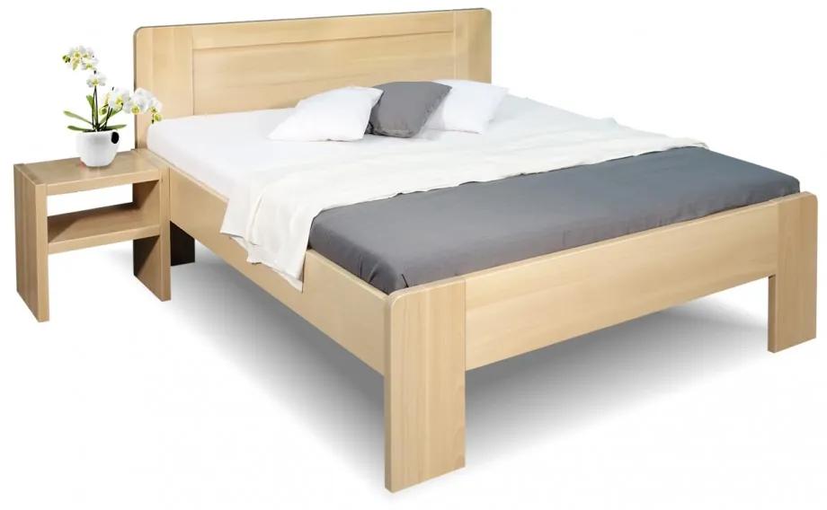 Zvýšená postel z masivu Dan, , masiv buk , 120x200 cm