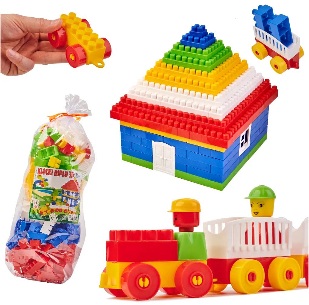 KIK KX4812 DIPLO 3D stavební plastové kostky pro děti 219 ks