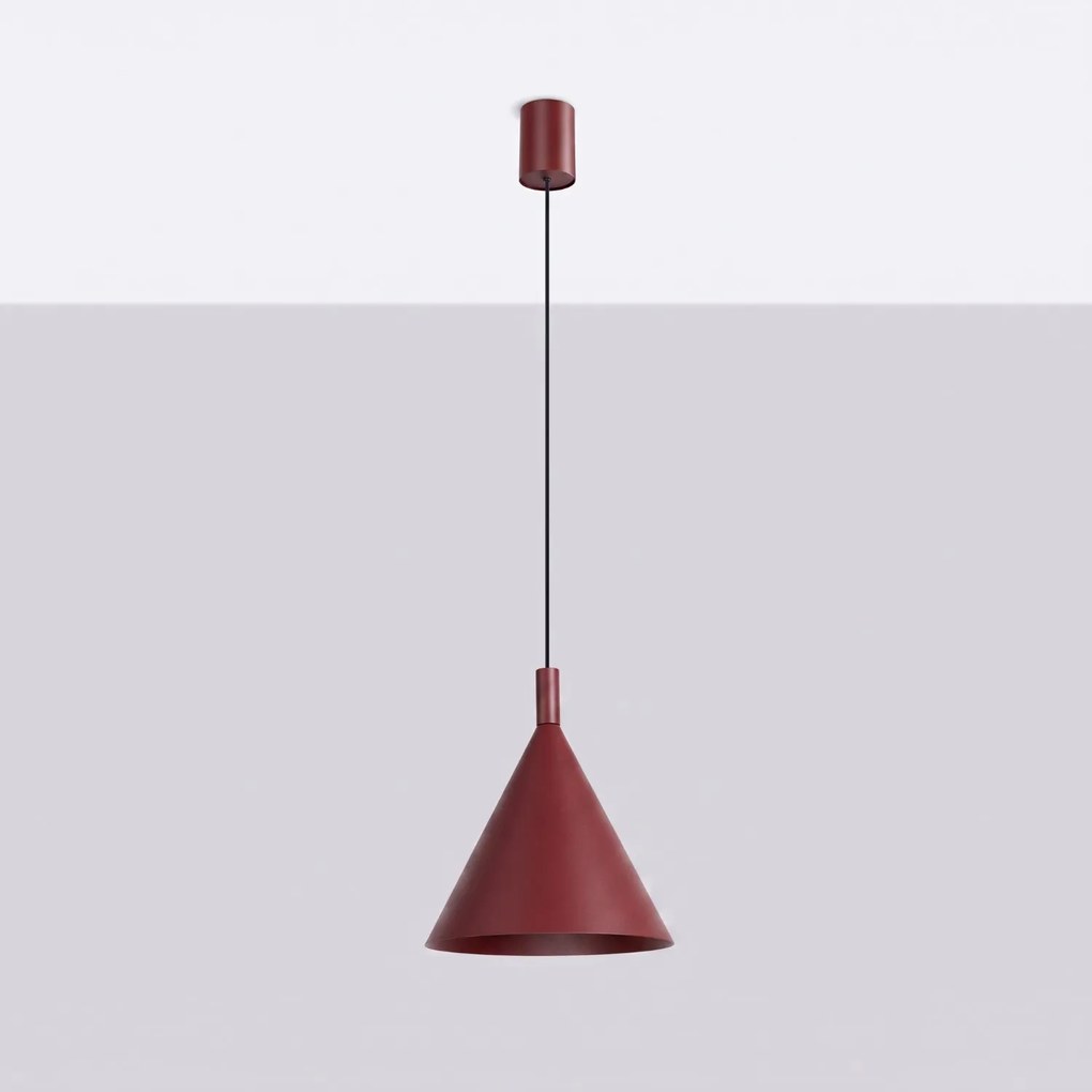 Sollux Lighting Závěsné svítidlo NOX 25 bordó