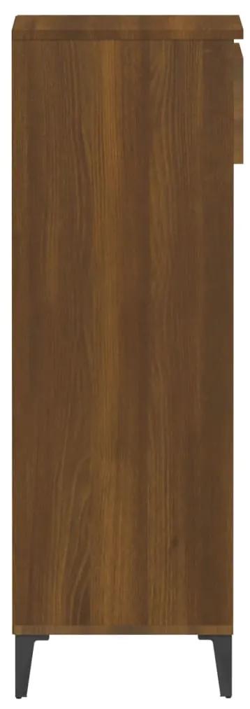 Botník hnědý dub 40x36x105 cm kompozitní dřevo - Default Title