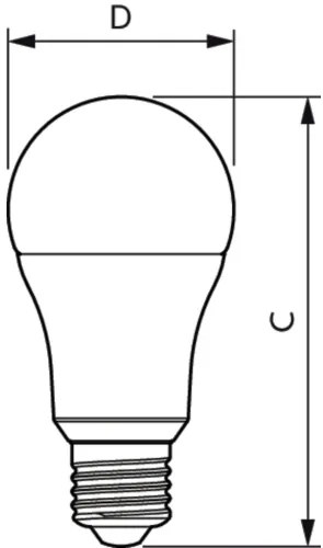 LED žárovka E27 Philips A60 13W (100W) studená bílá (6500K)