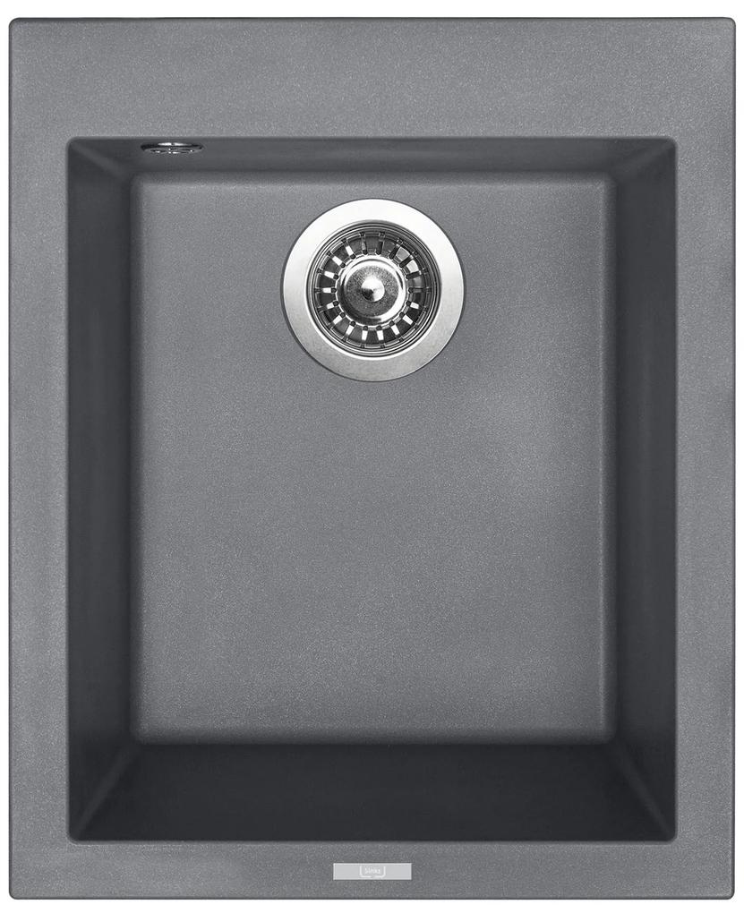 Granitový dřez Sinks CUBE 410 Titanium
