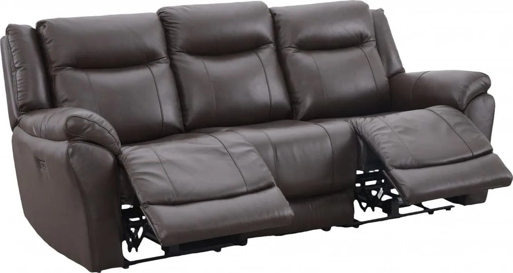 FALCO Sedací souprava Komfort – pravá kůže a elektrický relax