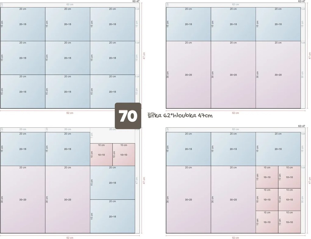usporadejto.cz Dřevěný organizér do vysokého šuplíku, VASKY - L (30 x 20 x 15 cm)