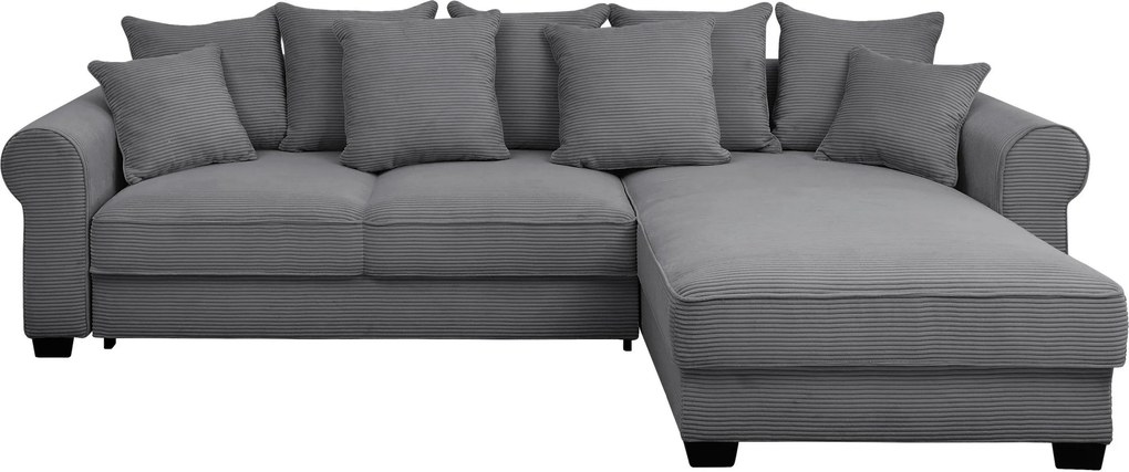 XXXLutz ROHOVÁ SEDAČKA, textil, tmavě šedá MID.YOU - Sedací soupravy - 002220047317