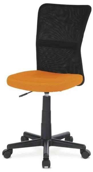 Sconto Kancelářská židle BAMBI oranžová/černá