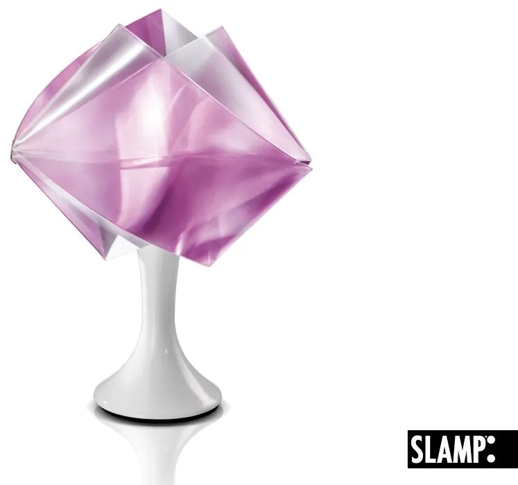Slamp Gemmy prisma table color, stolní lampa z lentiflexu, ametyst, 1x40W, výška 33cm