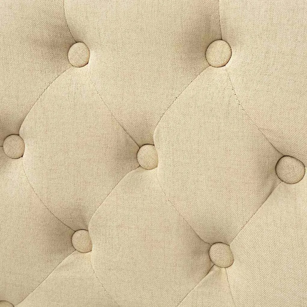 Jídelní židle 4 ks krémové textil 274425