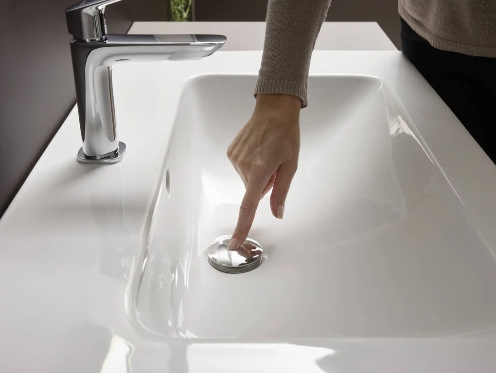 Hansgrohe Logis, umyvadlová baterie Fine 110, s výpustí Push-Open, EcoSmart, chromová, 71252000