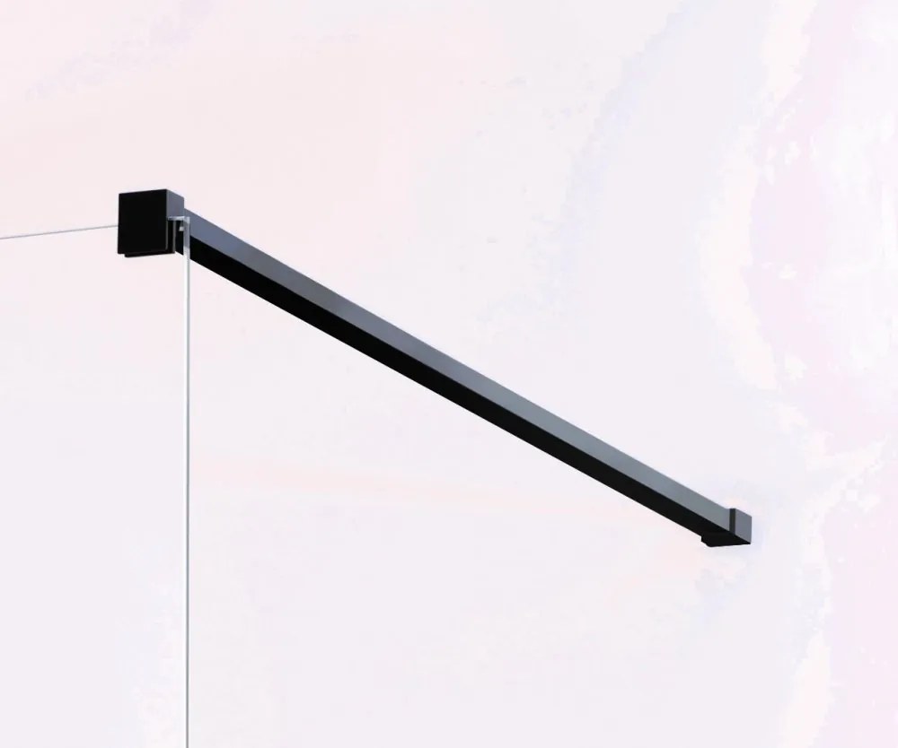 HOPA Walk-in sprchový kout LAGOS BLACK BARVA rámu - Černá, Rozměr A - 100 cm BCLAGO10BC
