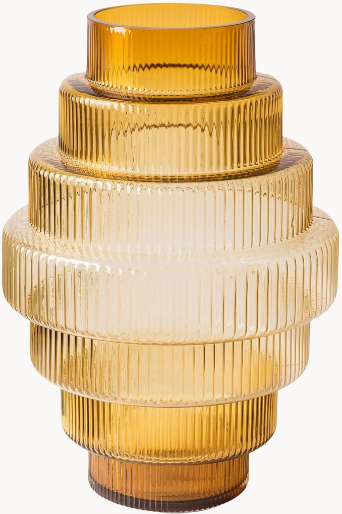 Skleněná váza Steps, V 30 cm