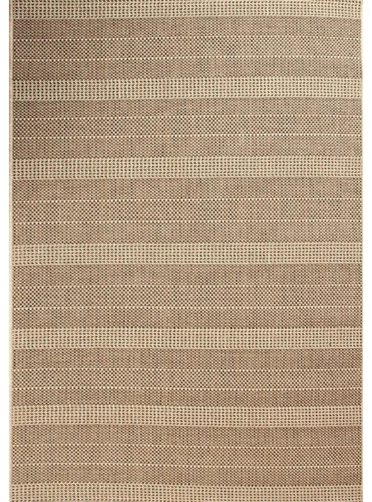 Kusový koberec Pruhy hnědý, Velikosti 60x100cm