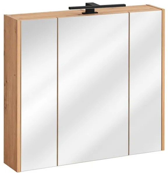 MAXIVA Koupelnová sestava - MADERA white, 80 cm, sestava č. 1, dub artisan/bílá
