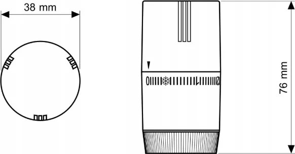 Gamma GŁOWICA TERMOSTATYCZNA ONE CHROM