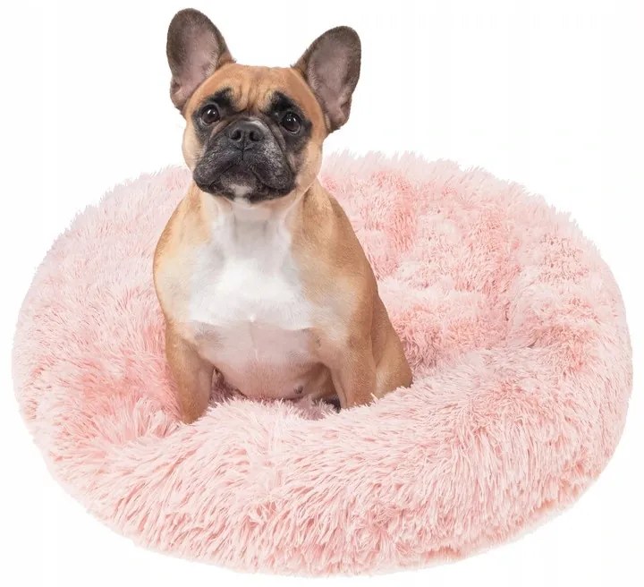 Pelíšek pro psa / kočku 80 cm, světle růžový SPRINGOS ROYAL