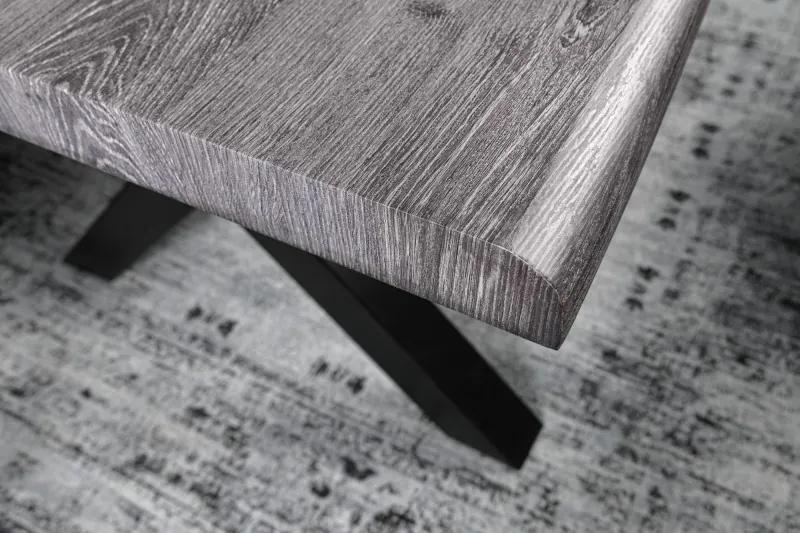 Jídelní stůl Wild 160cm šedý lipový divoký dub/ 42280