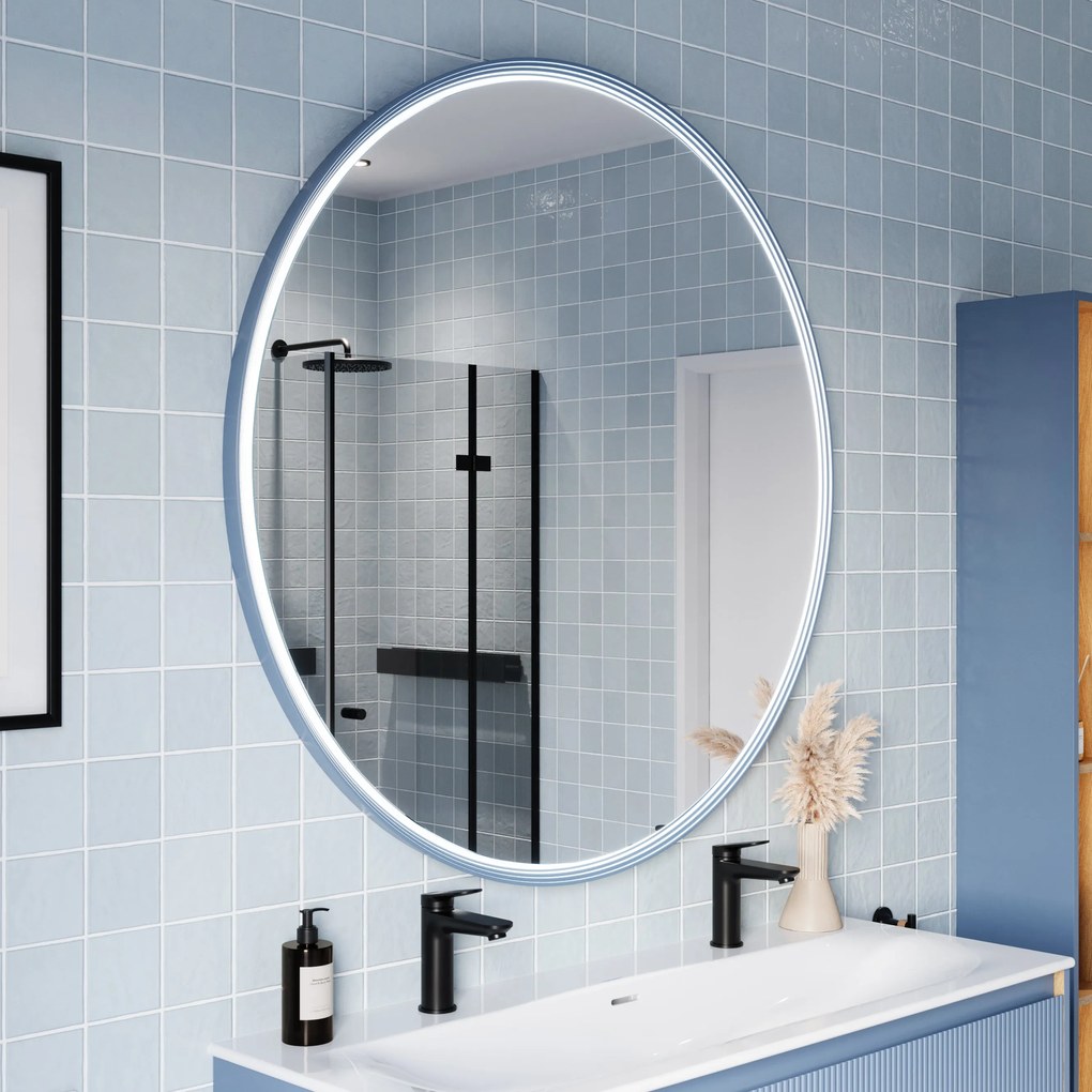 LED koupelnové zrcadlo BELDIVO kulaté - 120 cm