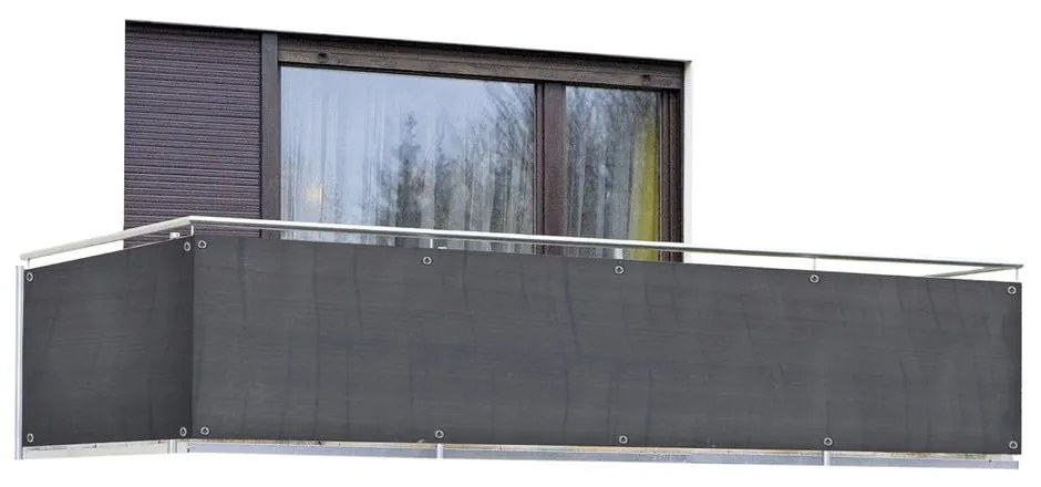 Šedá balkonová zástěna 500x85 cm - Maximex