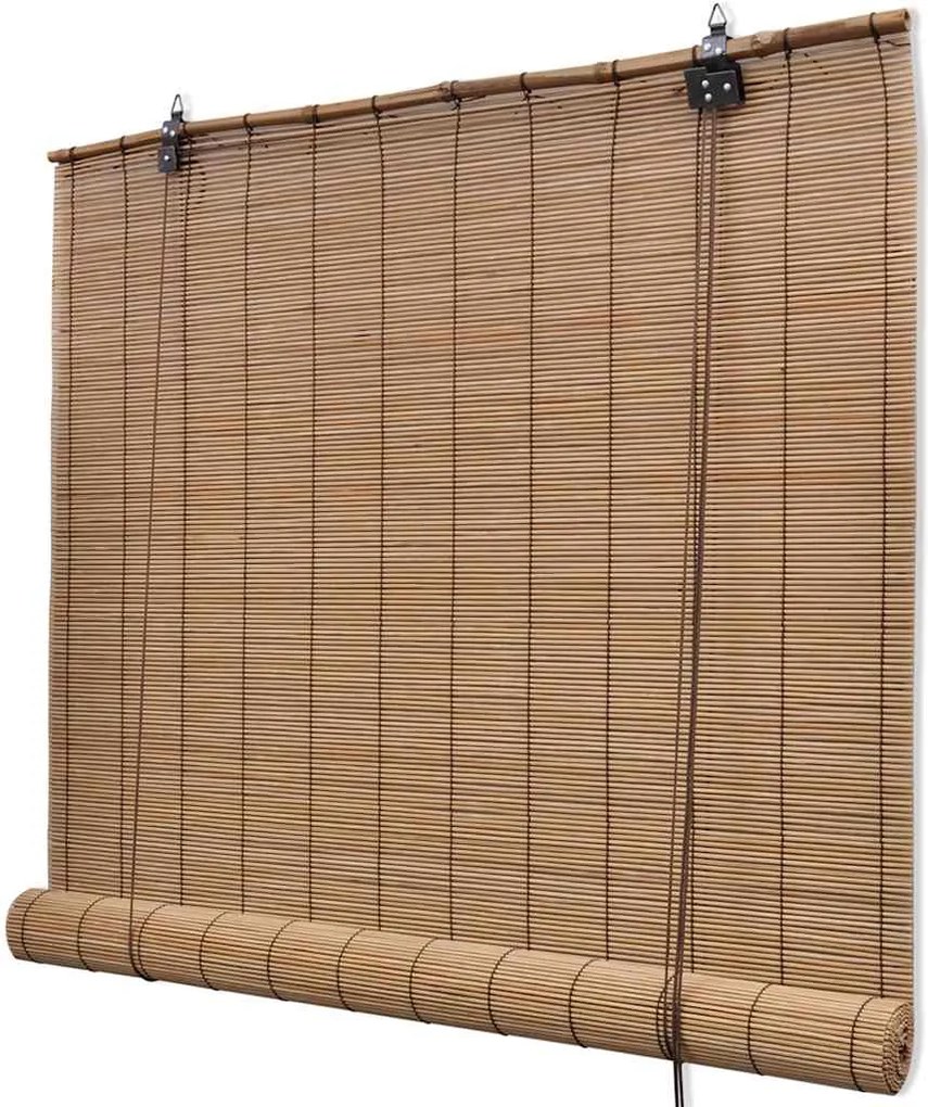 Bambusová roleta 140 x 220 cm hnědá 245815