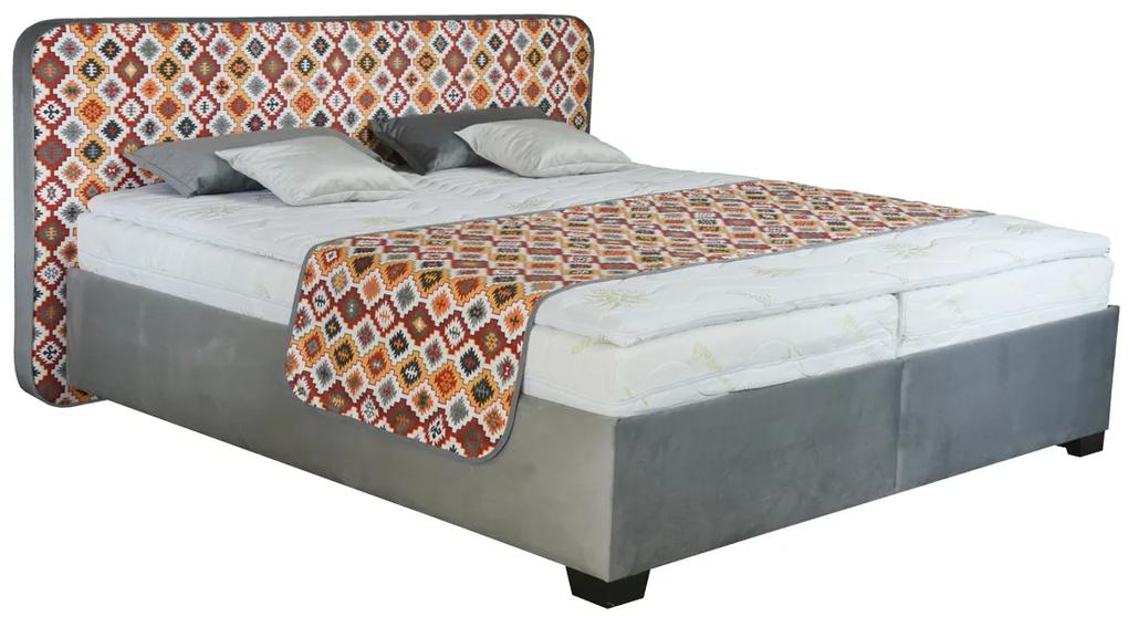 NEW DESIGN postele Postel BOTANICA s úložným prostorem, 180×200 cm Velikost postele: 160 × 200 cm