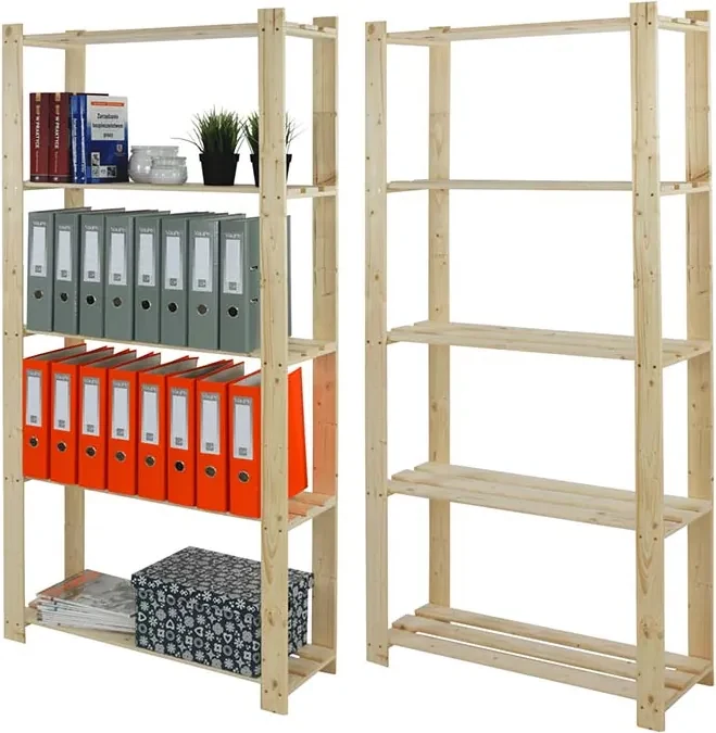 ATMOWOOD Dřevěný regál 170 x 80 x 28 cm | BIANO