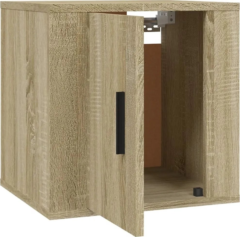 vidaXL Nástěnné TV skříňky 2 ks 40 x 34,5 x 40 cm [816643] Barva: Bílá