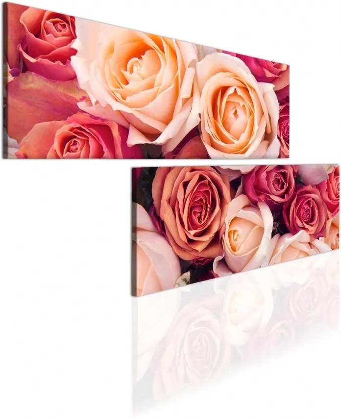 Malvis Malvis Atypický obraz růže  180x90 cm