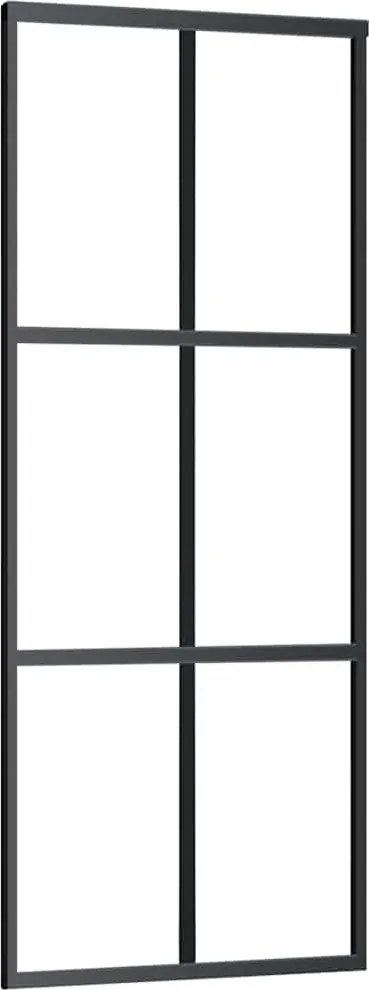 Posuvné dveře se sadou kování černé 76x205 cm ESG Glass 3375844