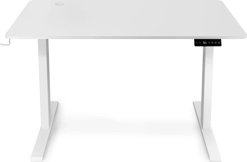 Elektrický psací stůl 120 x 60 cm Amone - bílý