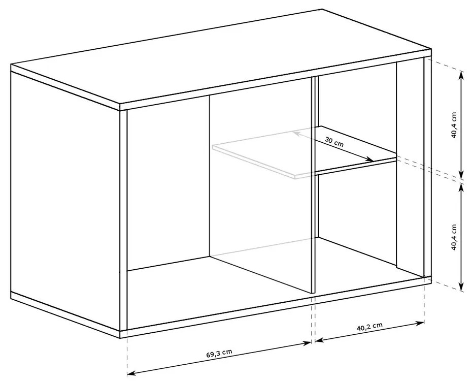 Obývací stěna FONTI + kovové nohy 12 cm | 4 díly C | dub karamel