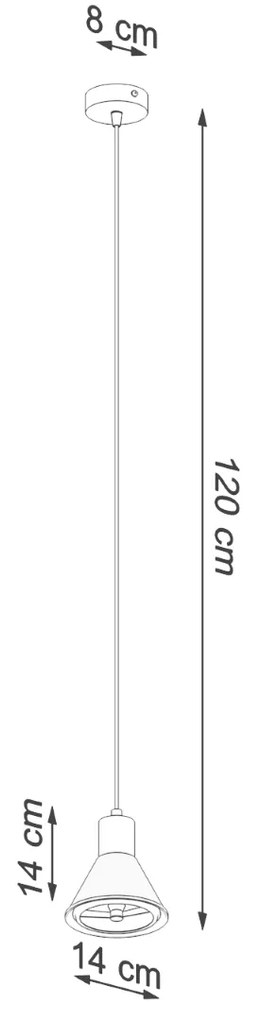Závěsné svítidlo Tazila 1, 1x bílé kovové stínítko, LED