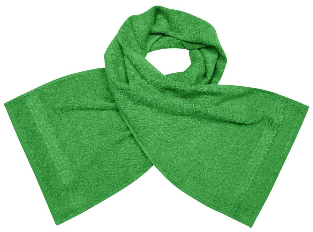Myrtle Beach Sportovní ručník MB431 - Zelená | 130 x 30 cm