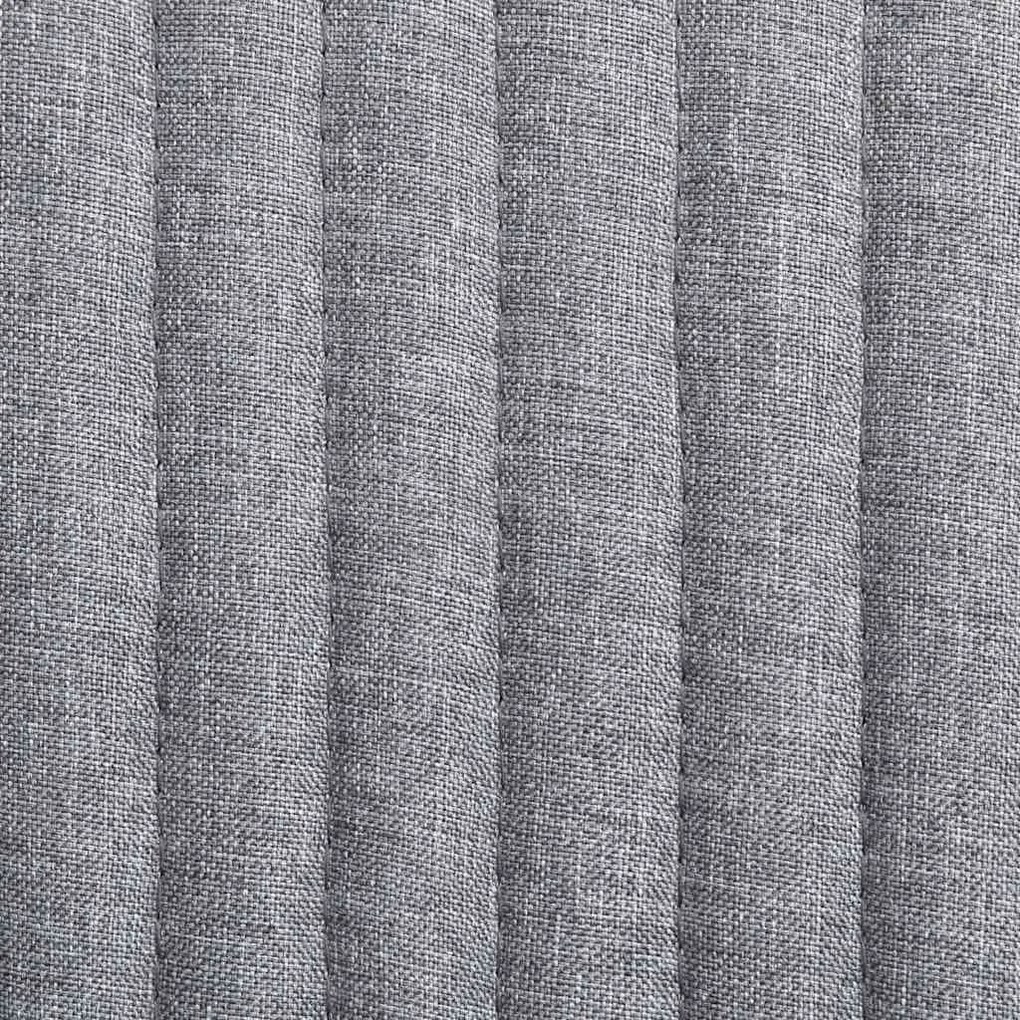 Jídelní židle 4 ks světle šedé textil 277094