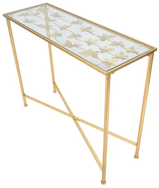Designová konzole Jahmisey 100 cm zlatá