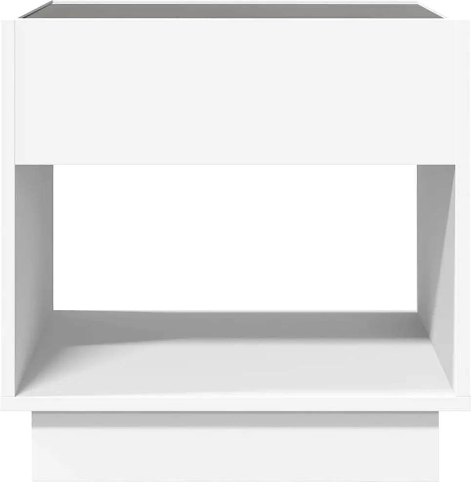 Noční stolek s Infinity LED bílý 50 x 50 x 50 cm 3284084