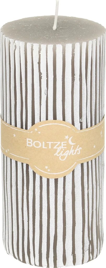 Svíčka Renee 15cm light grey