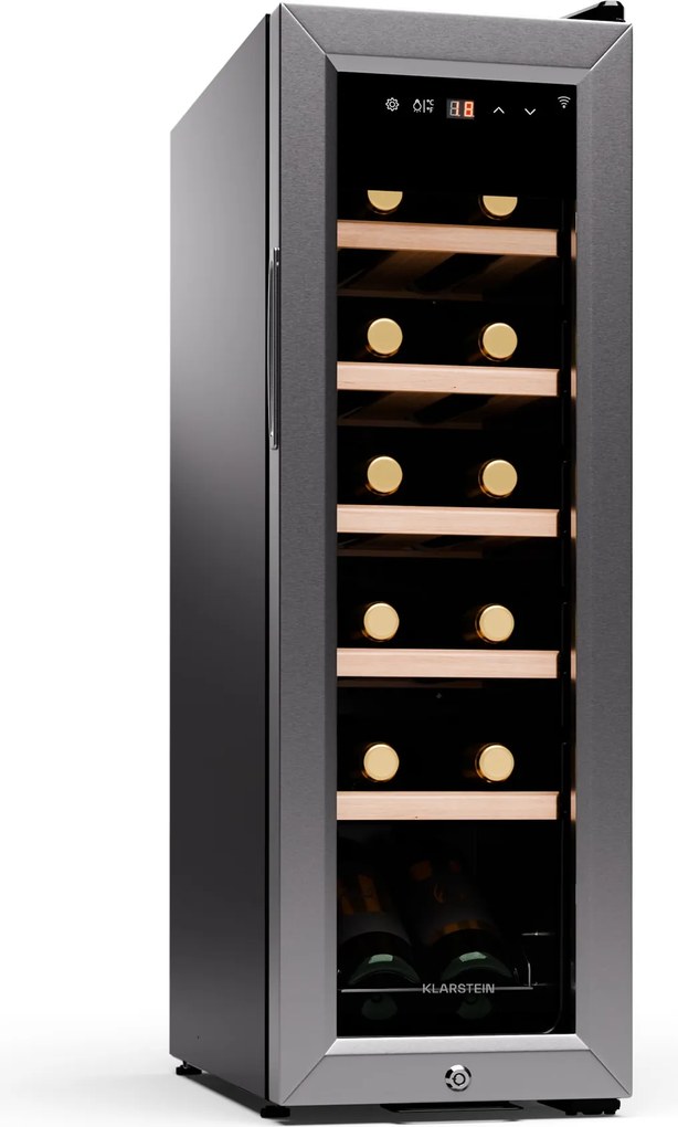 Klarstein Shiraz Premium Smart 12 Slim, vinotéka na 12 lahví