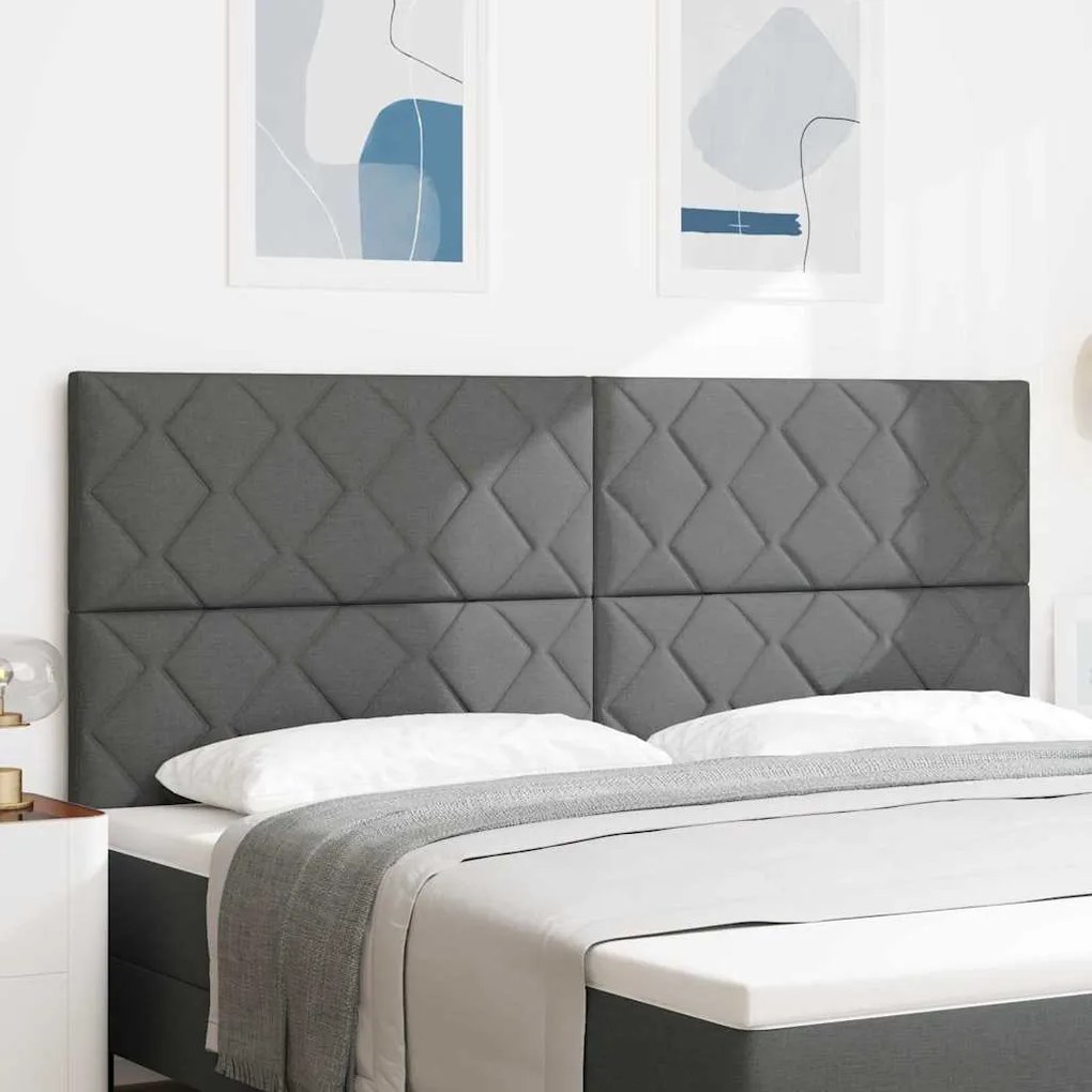 Čelo postele Tmavě šedá 200 cm textil 3337952