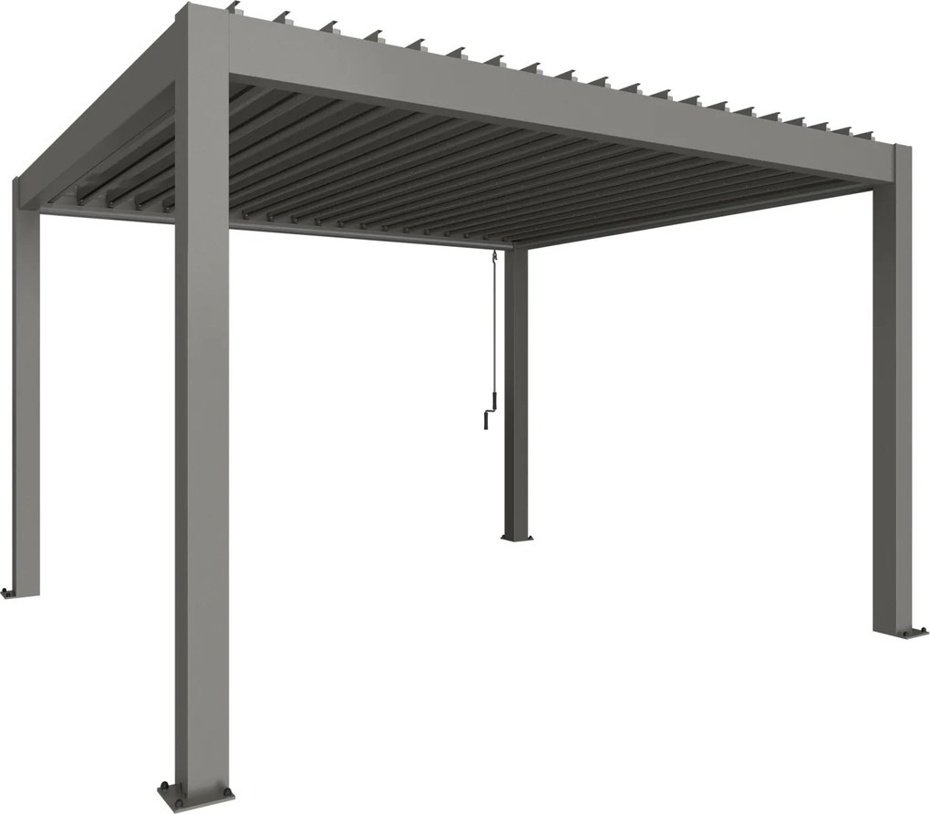 Biohort Pergola 4 x 3,5 křemenově šedá 404,5 x 367,5 cm