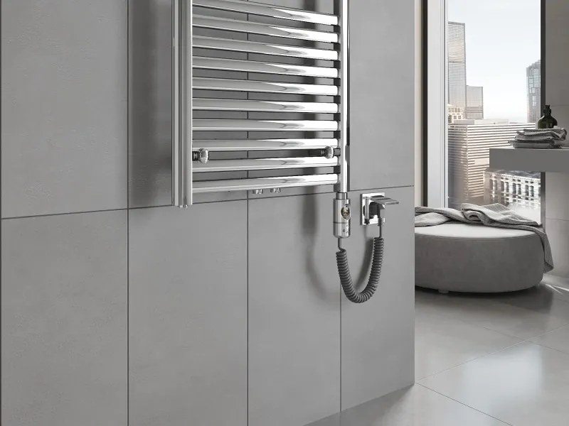 Mexen Hades, elektrické topné těleso 800 x 400 mm, 300 W, chromová, W104-0800-400-2300-01