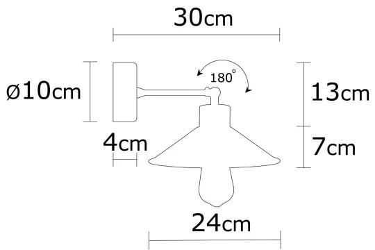 Nástěnné svítidlo MANAVGAT 1xE27/40W/230V hnědá/modrá