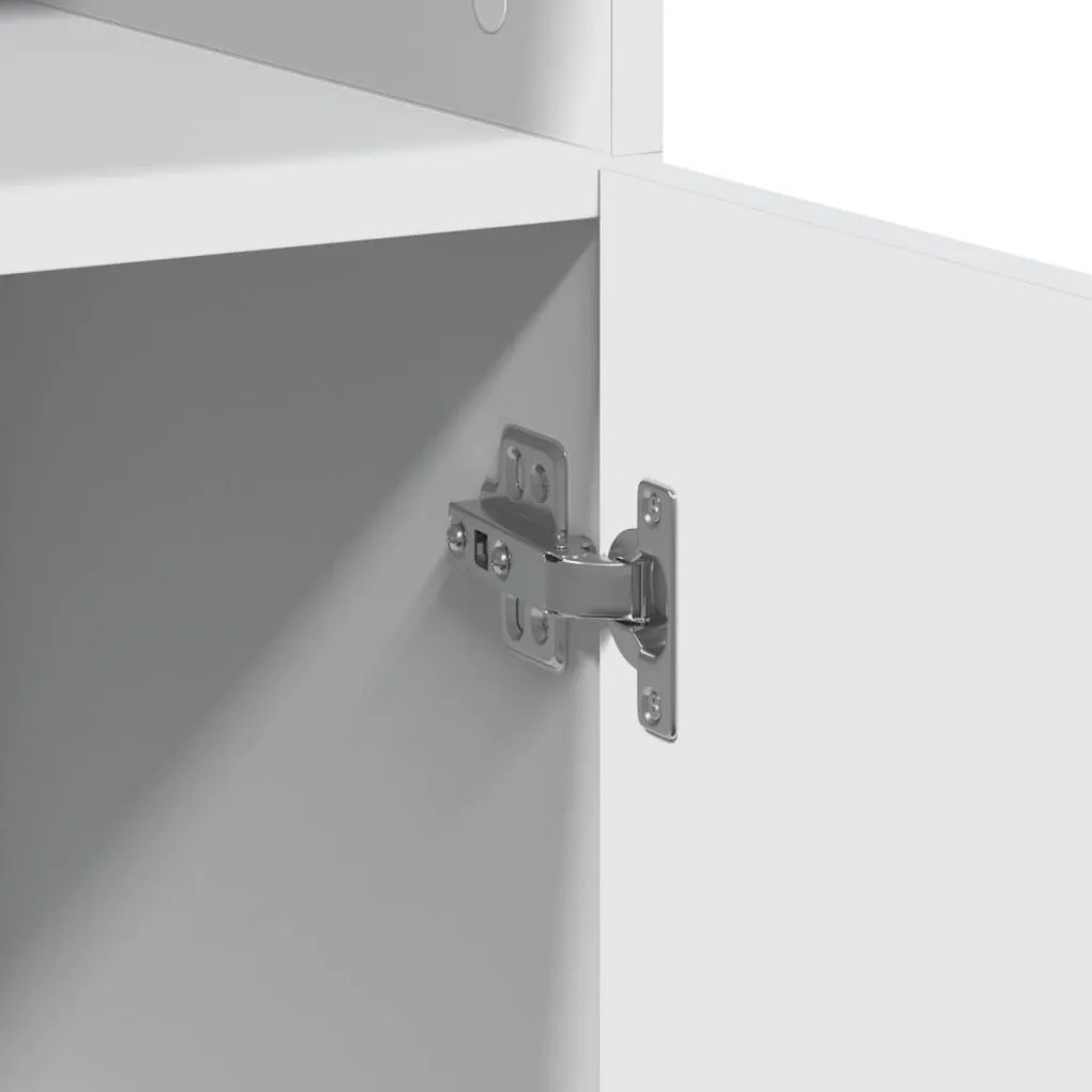 Skříň highboard bílá 70 x 42,5 x 185 cm kompozitní dřevo 3281371