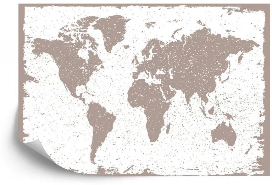 Fototapeta Mapa Světa Vliesová tapeta 152.5x104