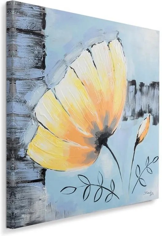 CARO Obraz na plátně - Yellow Flower 3 100x100 cm