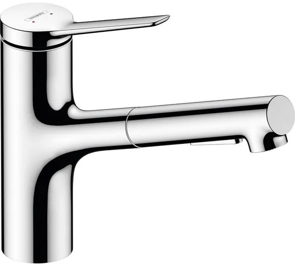 Hansgrohe Zesis M33 Dřezová baterie s vytažitelnou sprchou, 2jet, chrom 74820000