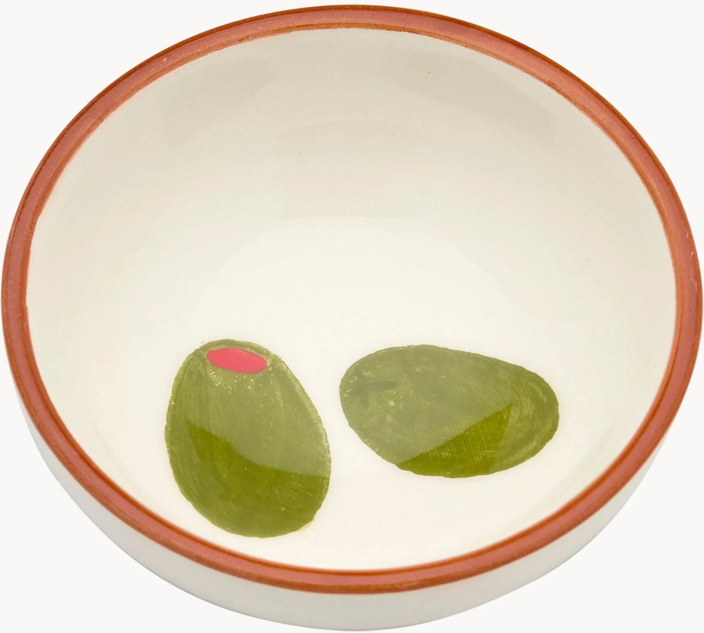 Ručně malovaná keramická miska Olive