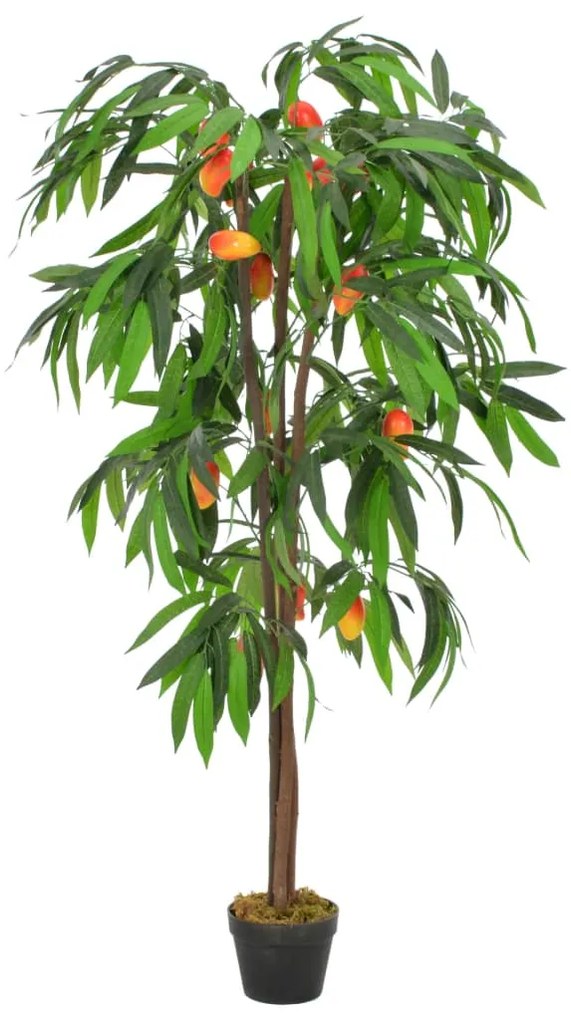 280204 vidaXL Umělá rostlina mangovník s květináčem zelená 150 cm