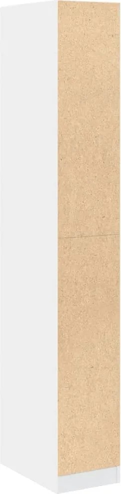 Šatní skříň bílá 30 x 50 x 200 cm kompozitní dřevo 3307684