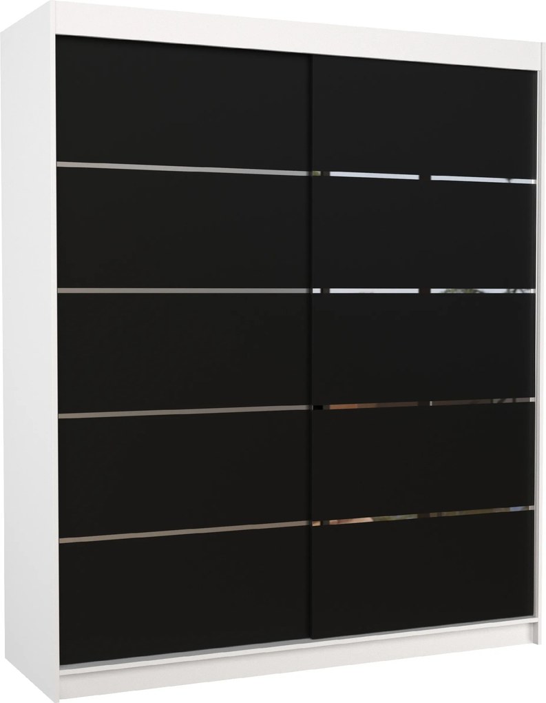 ADRK Furniture Posuvná skříň SPECTRA 180 SW-SPE-W+B-180+A298